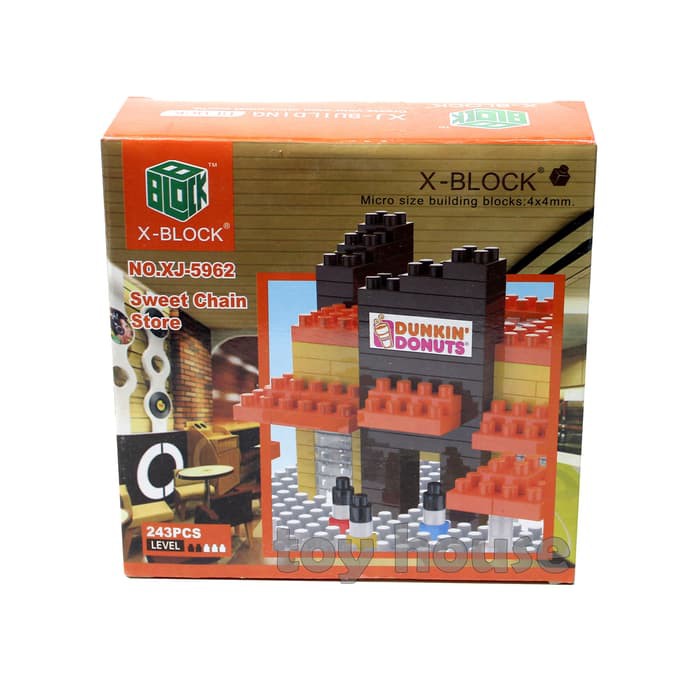 Jual Mainan Edukasi Anak X-Block Dunkin Donuts XJ-5962 - Lego Block ...