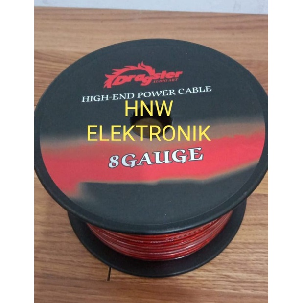 Jual Kabel 8 awg dragster kabel power audio Dragster dragstar harga ...