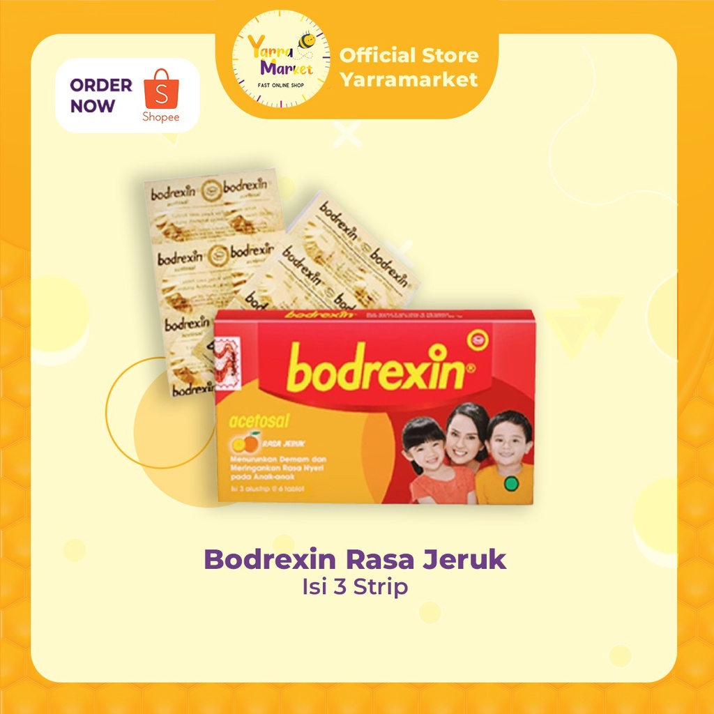 Jual BODREXIN ACETOSAL RASA JERUK (Isi 3 Alustrip @6 tablet)/OBAT ...