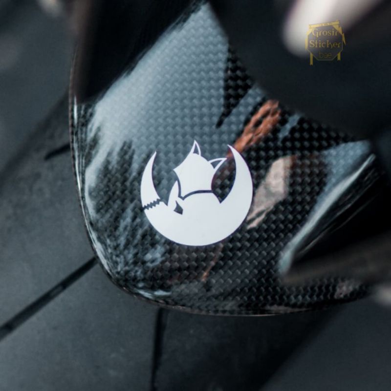 Jual Sticker Logo White Fox kecil stiker cutting harga grosir | Shopee ...