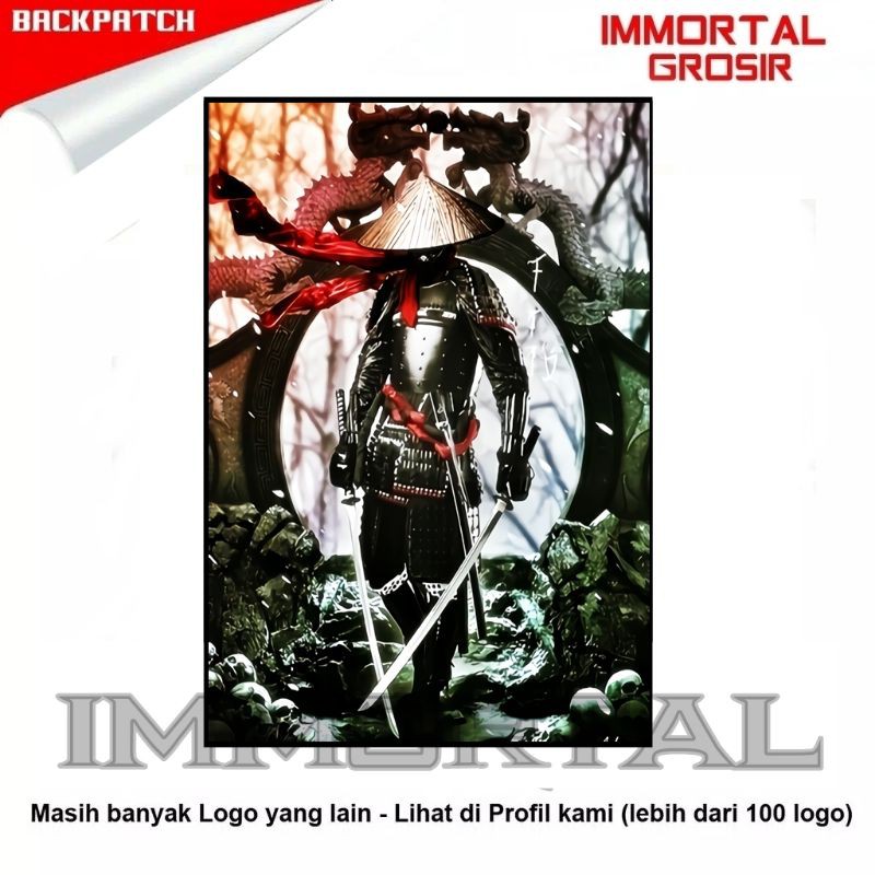 Jual Backpatch emblem punggung real samurai jumbo besar | Shopee Indonesia