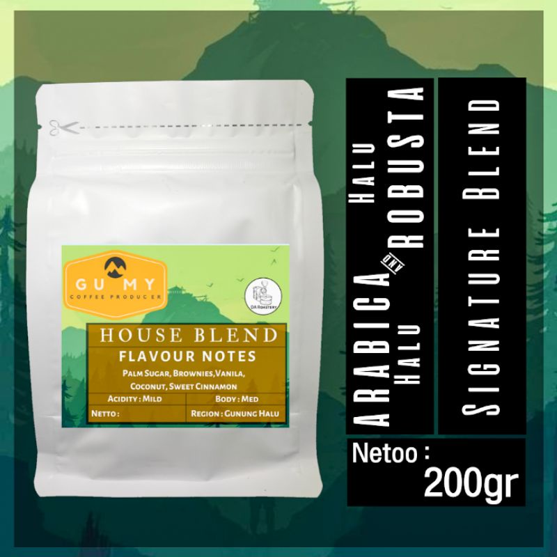 Jual kopi house blend halu 200gr // kopi // kopi gunung halu //coffee ...