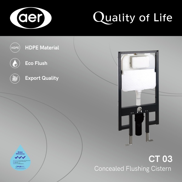 Jual AER Concealed Flushing Cistern CT 03 | Shopee Indonesia