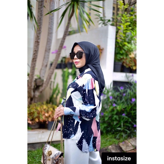 Jual Liyora Kemeja tangan balon | Shopee Indonesia