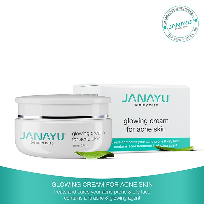Jual Krim malam jerawat Janayu Glowing Cream for Acne Skin with ...