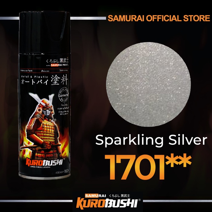 Jual Samurai Paint Sparkling Silver 1701 Silver Metalik #1701 | Shopee ...