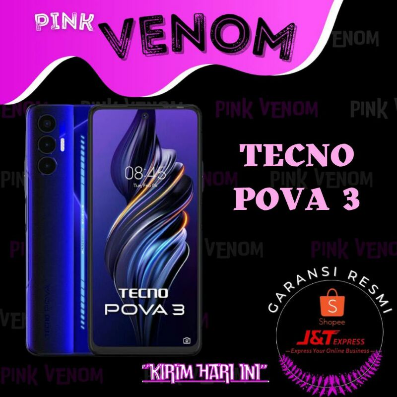 Jual TECNO POVA 3 LED GAMING EDITION 6+5/128 NFC | Shopee Indonesia