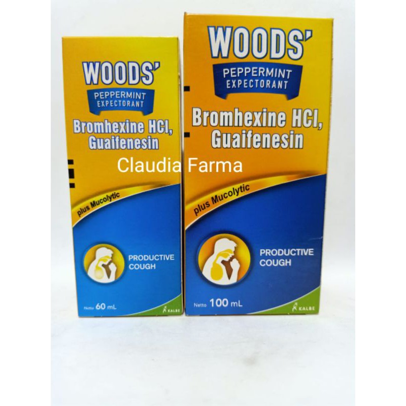 Jual Woods' Peppermint Expectorant / biru/ batuk berdahak 60ml 100ml ...