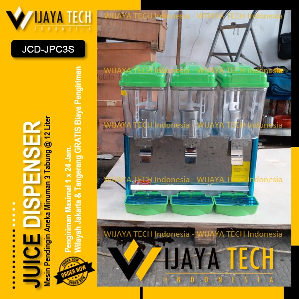 Jual Juice Dispenser 3 Tabung FOMAC JCD-JPC3S Mesin Pendingin Minuman ...