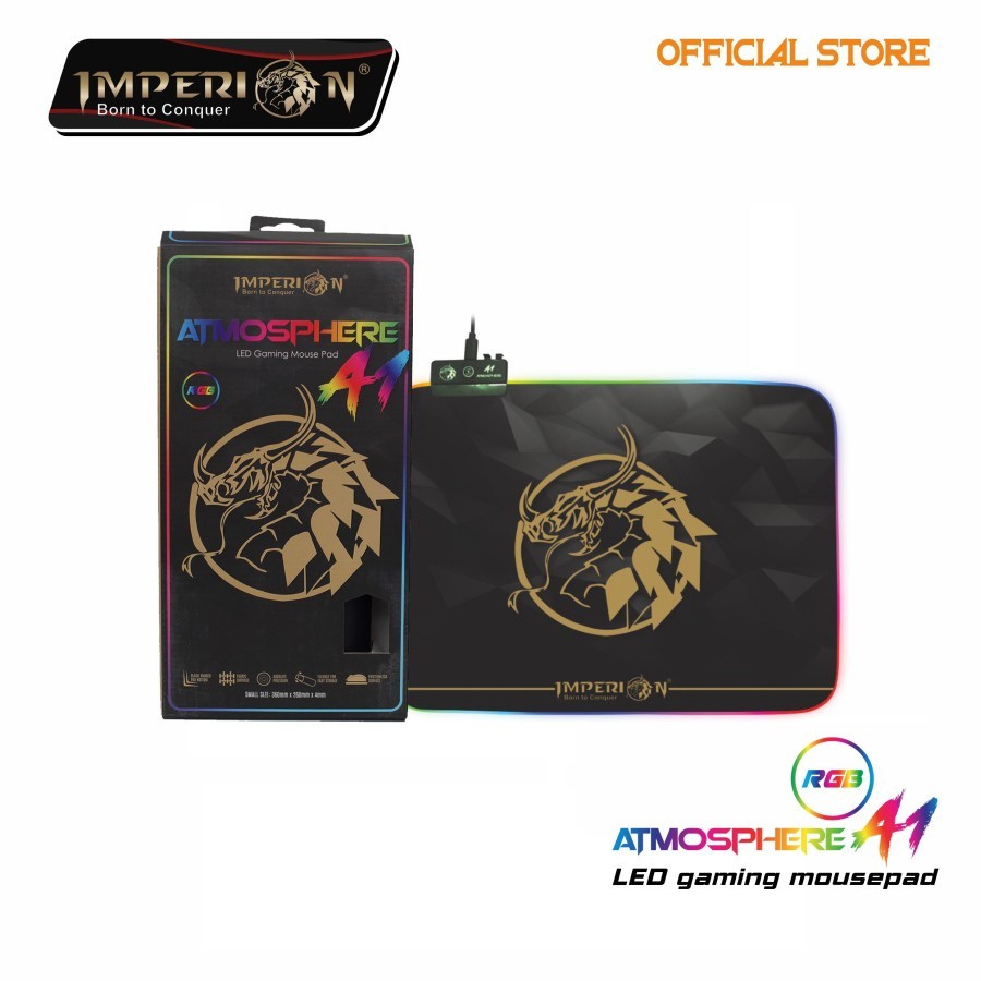 Jual Imperion Mousepad Gaming A1 Atmosphere Led RGB | Shopee Indonesia