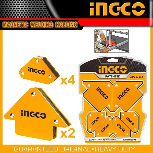 Jual INGCO AMWH6001 - WELDING MAGNET SET 6 PCS MAGNETIC HOLDER DUDUKAN ...