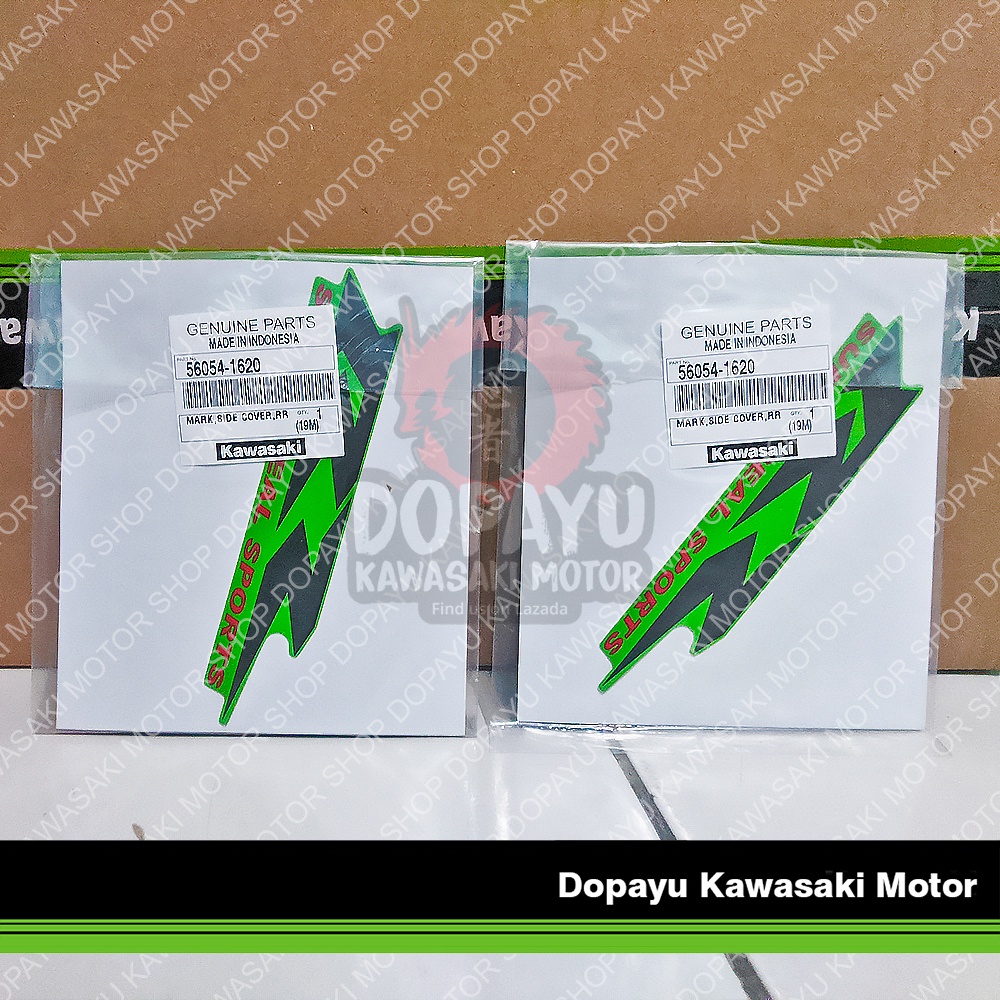 Jual Sticker atau Striping Cover Body Belakang Ninja Rr New Warna Hijau ...