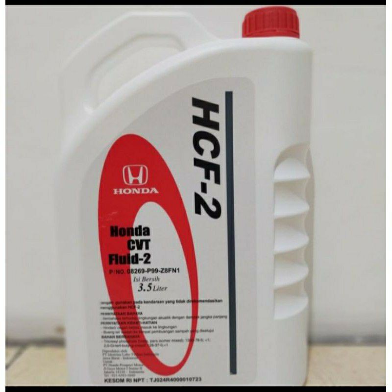 Jual Oli transmini hondaAutomobile CVF fluid 2 HCF-2 kemasan galon 3.5 liter 1dus isi 6 galon ...