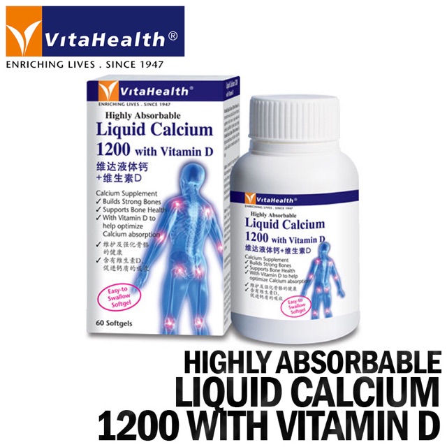 Jual VitaHealth Highly Absorbable Liquid Calcium 1200 with Vitamin D ...