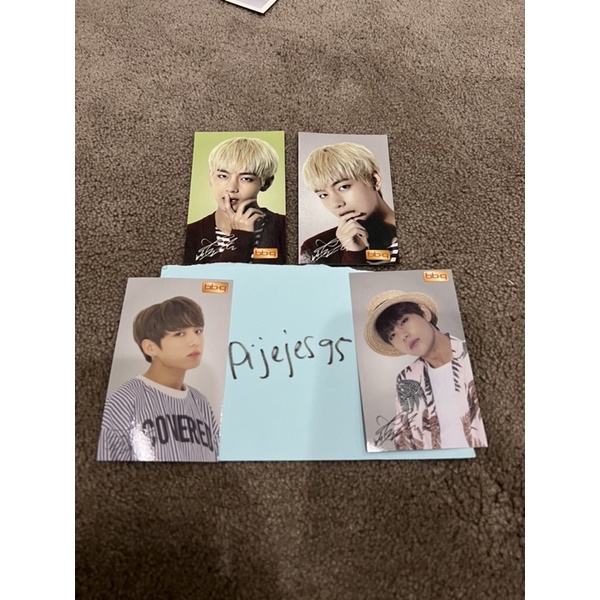 Jual BTS X BBQ CHICKEN LIMITED EDITION VER 1&2 PHOTOCARD (taehyung ...