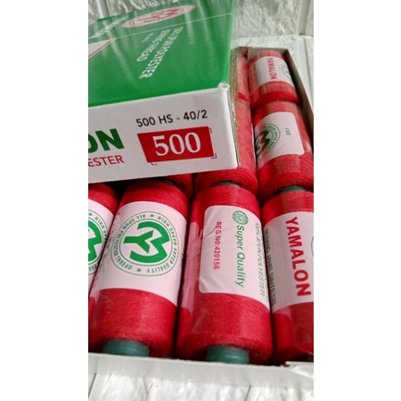 Jual Benang Jahit Yamalon 500 yard (varian pink merah) | Shopee Indonesia