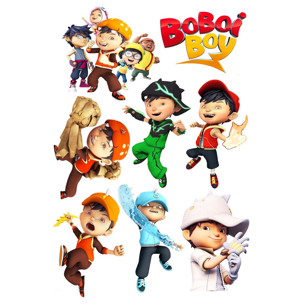 Jual BOBOIBOY Galaxy 1 Sticker Dinding Size 8 cm vinyl white waterproof ...