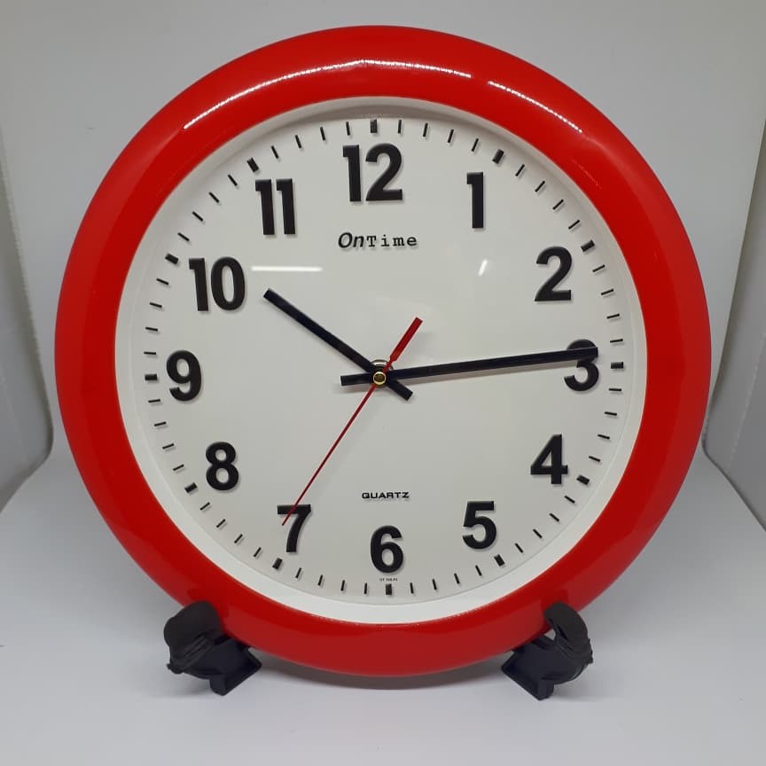 Jual Jam Dinding Ontime 767 Ring Aneka Warna Polos Murah | Shopee Indonesia