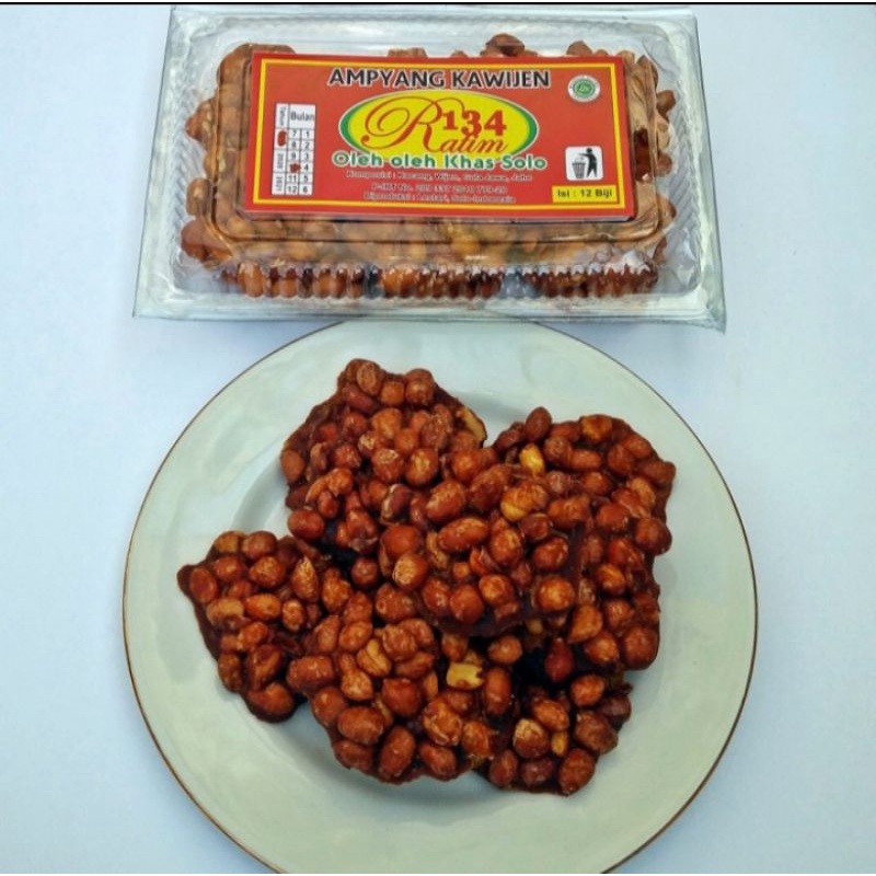 Jual AMPYANG KACANG GULA MERAH RATIM 134 250GR MANIS MANTAP CEMILAN ...