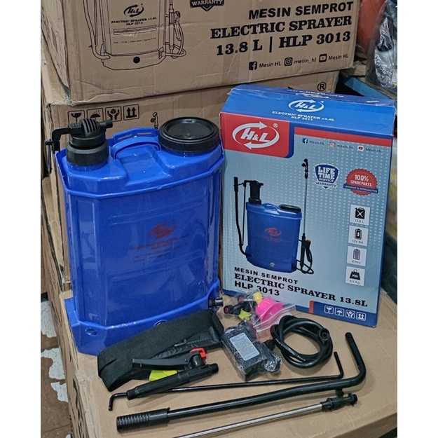 Jual Mesin Semprot Hama Elektrik H&L HLP 3013 Knapsack Sprayer Pompa ...