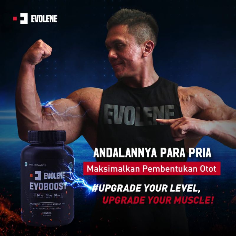 Jual Evolene EVOBOOST EVOLENE BOOSTER TESTOSTERONE .ADA BPOM DAN HALAL ...
