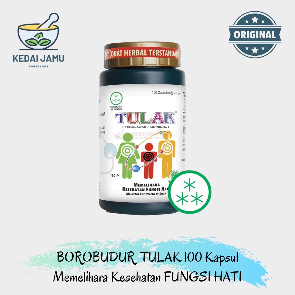 Jual TULAK 100 Kapsul Borobudur - Memelihara Kesehatan Fungsi Hati ...