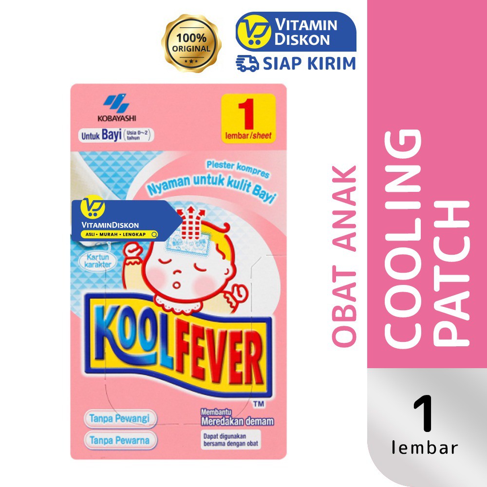 Jual Kool Fever Baby 1 Pcs / 1 Lembar | Plester Kompres Membantu Meredakan Demam Bayi | Shopee ...
