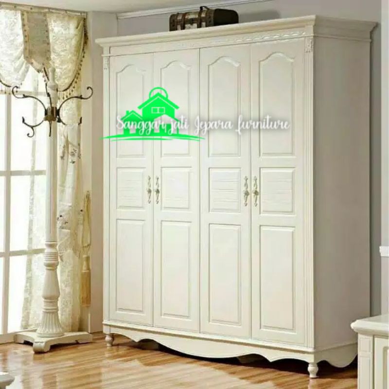 Jual lemari pakaian minimalis cat duko white | Shopee Indonesia