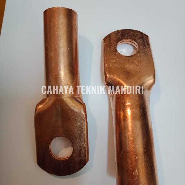 Jual Skun kabel tembaga 50 mm lubang baut 10 DTG-50 skun tembaga / cable lugs | Shopee Indonesia