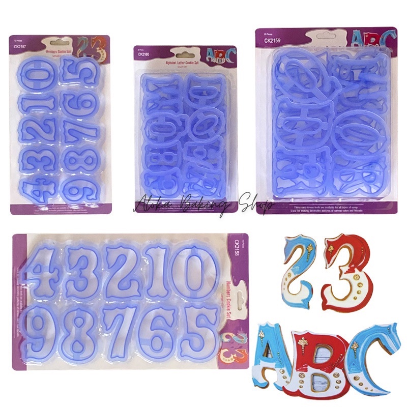 Jual Cetakan Fondant Cookies Cutter Alphabet Huruf besar kecil dan ...