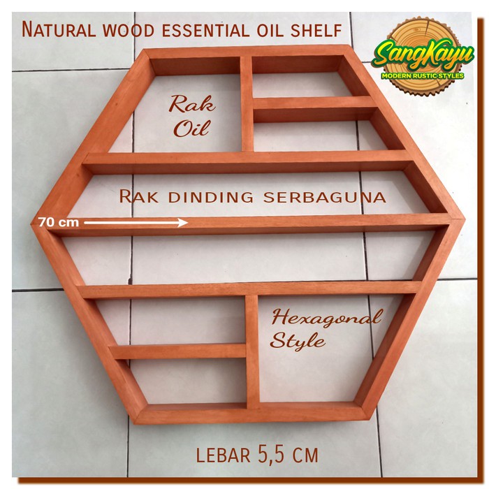 Jual Rak dinding rak esensial oil aromatherapy display rak oil ...