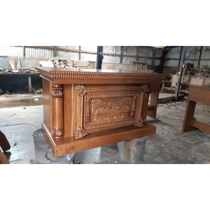 Jual meja perjamuan relif jati | Shopee Indonesia