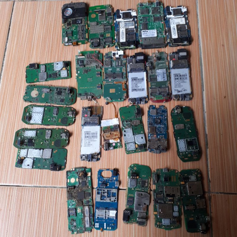 Jual pcb mesin hp kondisi ic masih komplit 25pcs | Shopee Indonesia