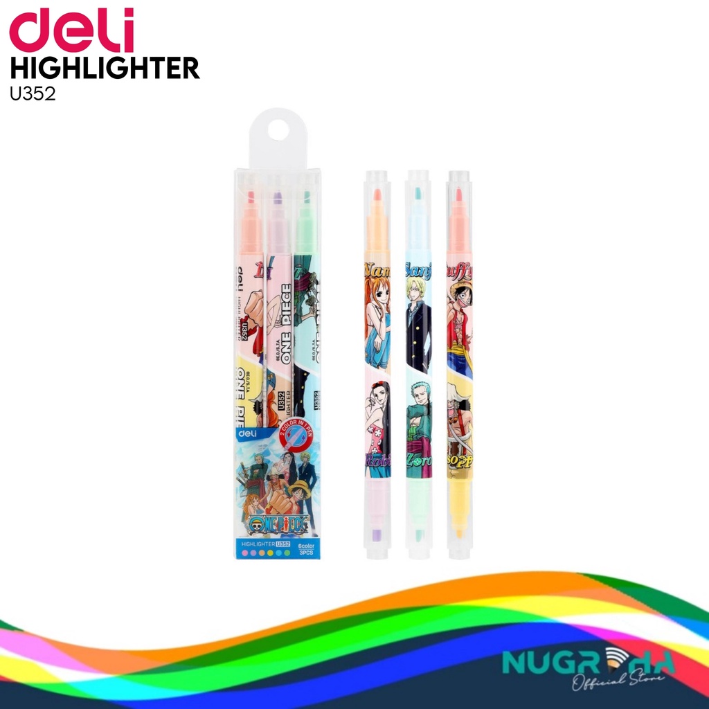 Jual STABILO / HIGHLIGHTER DELI ONE PIECE U352 | Shopee Indonesia