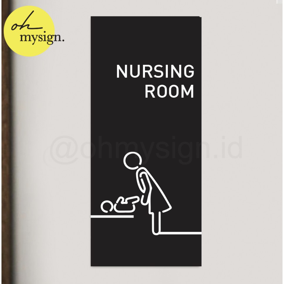 Jual SIGN AKRILIK RUANG MENYUSUI NURSING ROOM PRINTED | ACRYLIC SIGNAGE ...