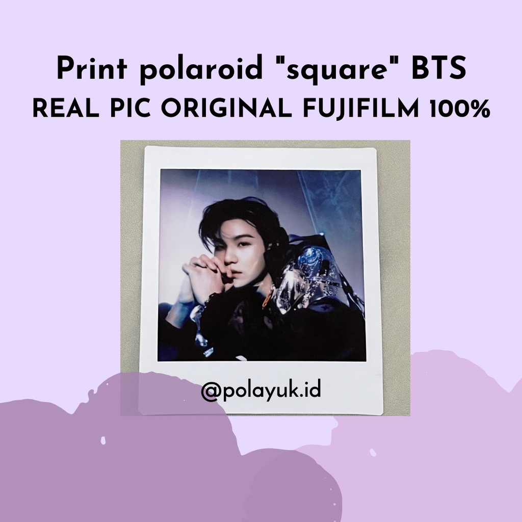 Jual POLAROID SUGA BTS GQ MAGAZINE "square" (Original Fujifilm) | Shopee Indonesia