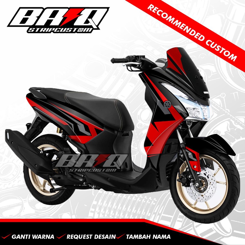 Jual Decal YAMAHA LEXI Decal LEXI full body CUSTOM GAFIK SIMPLE ...