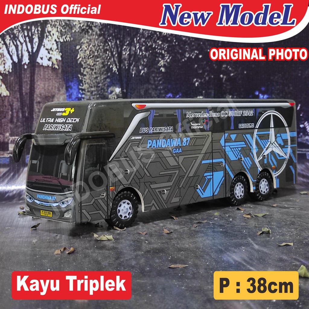 Jual INDOBUS Miniatur Bus Bis Pandawa 87 UHD | Shopee Indonesia