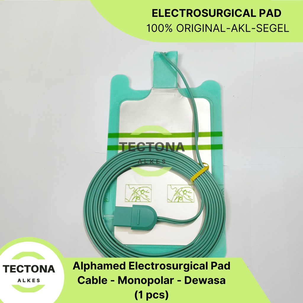 Jual Alphamed Electrosurgical Pad-ESU PAD-Grounding Pad(w cable ...