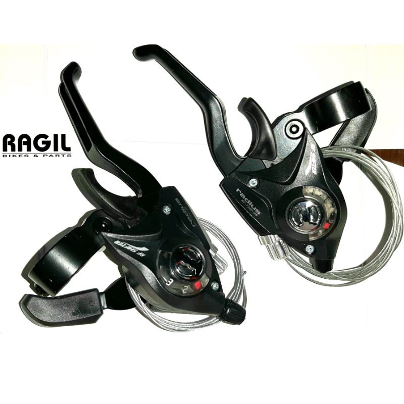 Jual SHIFTER 8 SPEED TEMBAK & HANDEL V BRAKE RADIUS | Shopee Indonesia