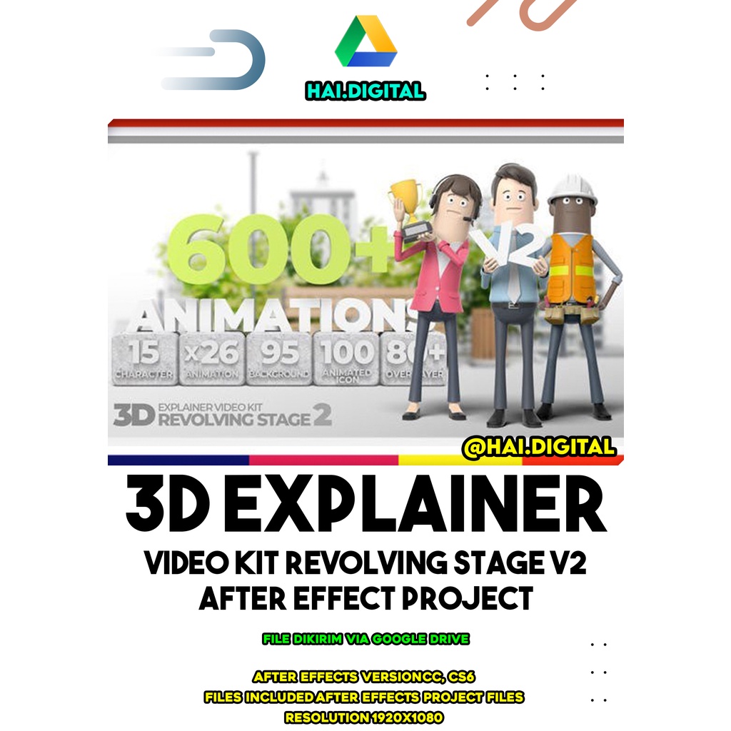 Jual 3D Explainer Video Kit Revolving Stage V2 - After Effects Project Files | Shopee Indonesia