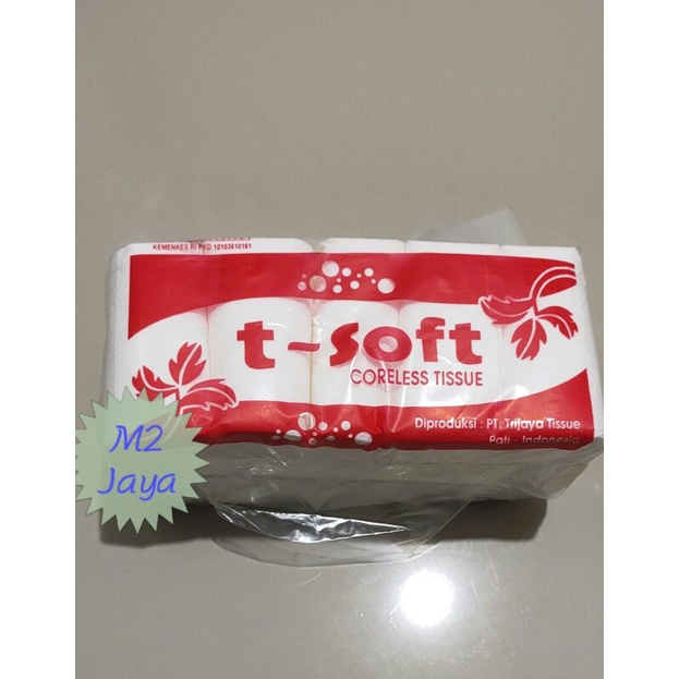 Jual Tisu gulung / Tisu roll / Tisu toiletisi 5 roll T soft | Shopee ...