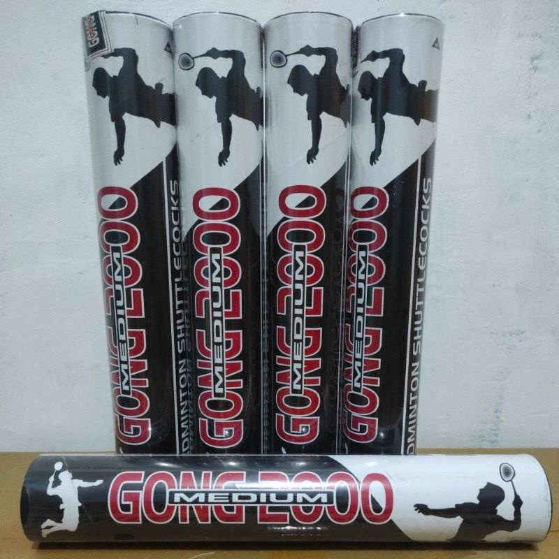 Jual SHUTTLECOCK GONG 2000 MEDIUM HITAM SHUTTLECOCK MURAH SHUTTLECOCK 3 ...