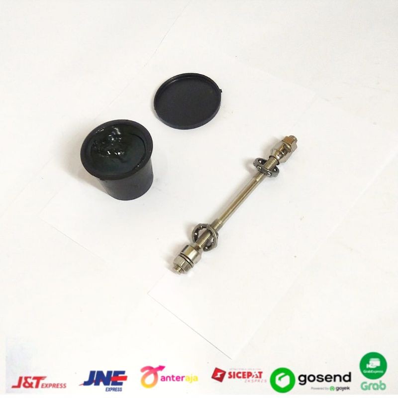 Jual as roda depan sepeda lipat bmx mini mtb fixie 1 set mur 13 cones ...