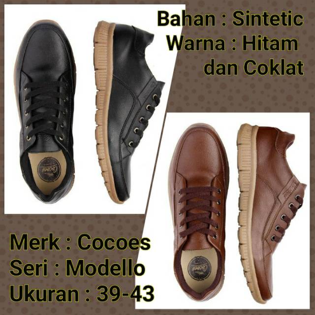 Jual COD Sepatu Casual Loafers pria C0C0ES MODELLO - sepatu santai ...