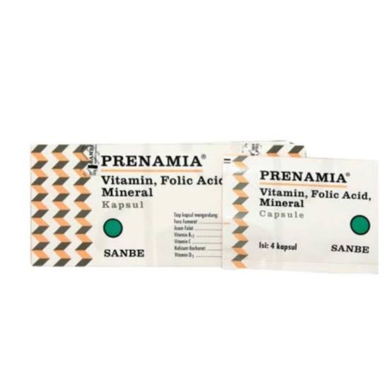 Jual prenamia vitamin folic acid mineral 25x4 100's 100 tab tablet ...