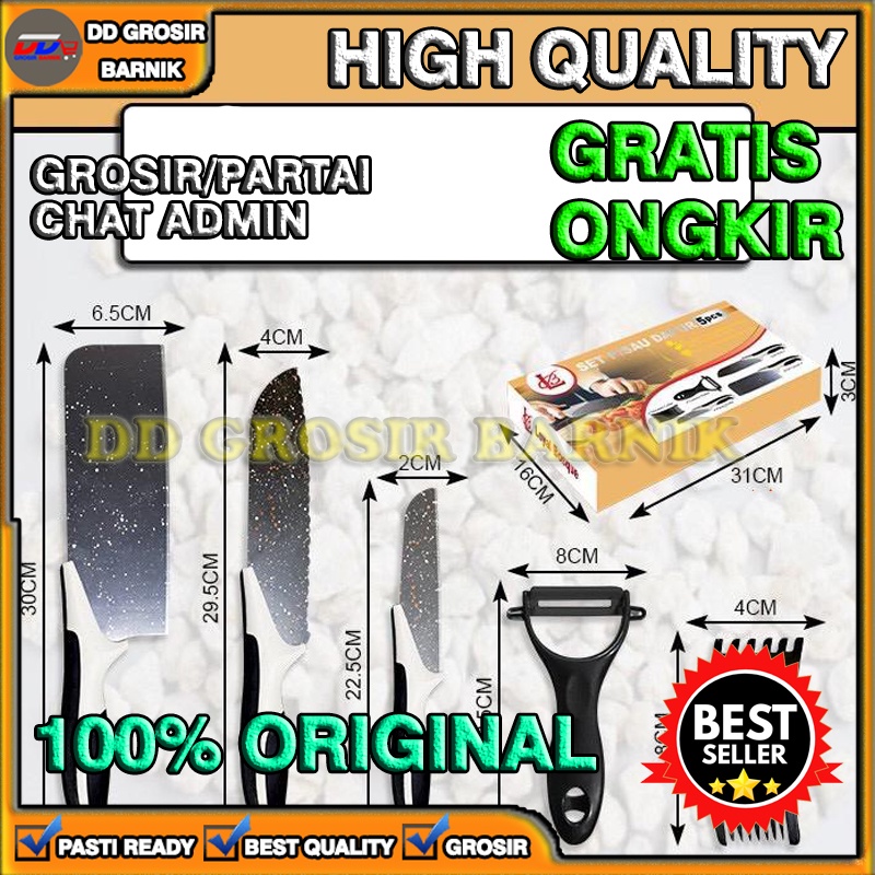 Jual [DGB] PISAU DAPUR SET SUPER TAJAM PREMIUM BATU MAIFAN 6 PCS ...