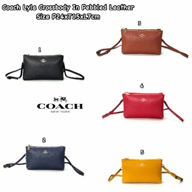 Jual COACH Lyla Crossbody in Pebbled Leather | Shopee Indonesia