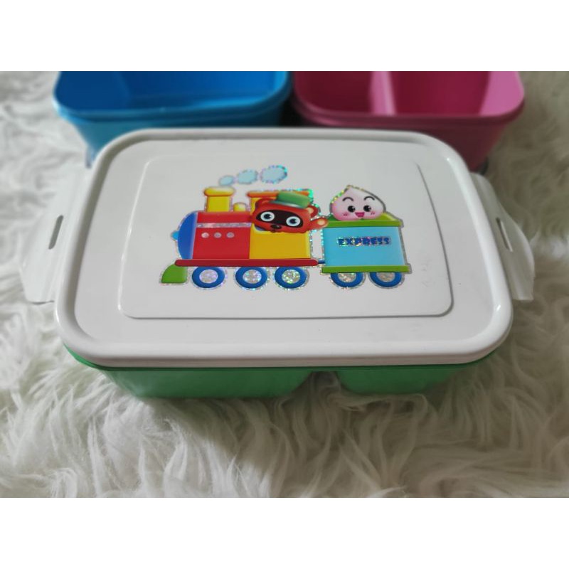 Jual Kotak makan Nuai kotak bekal anak lunchbox 3 sekat murah wadah bekal makan souvenir ulang ...