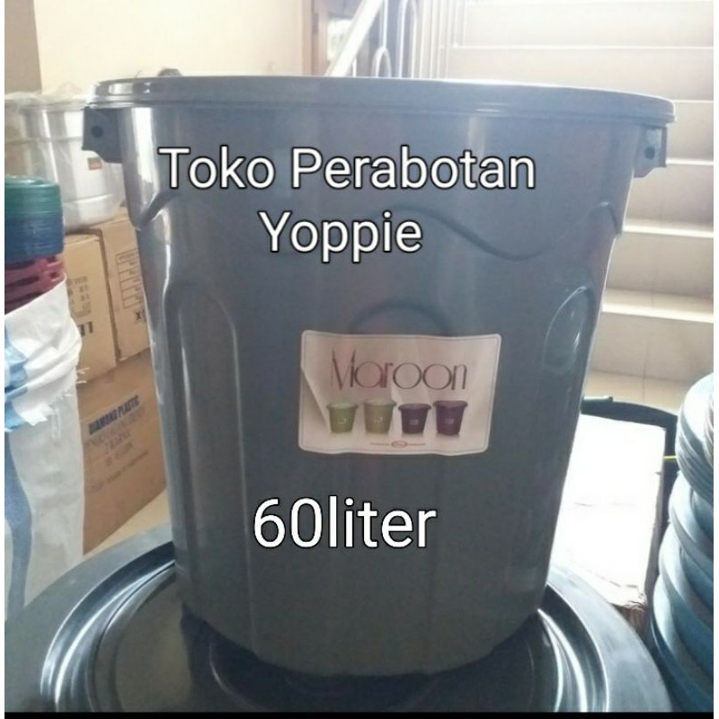 Jual Ember plastik 60 liter - tong air 60 liter - ember tutup - ember ...